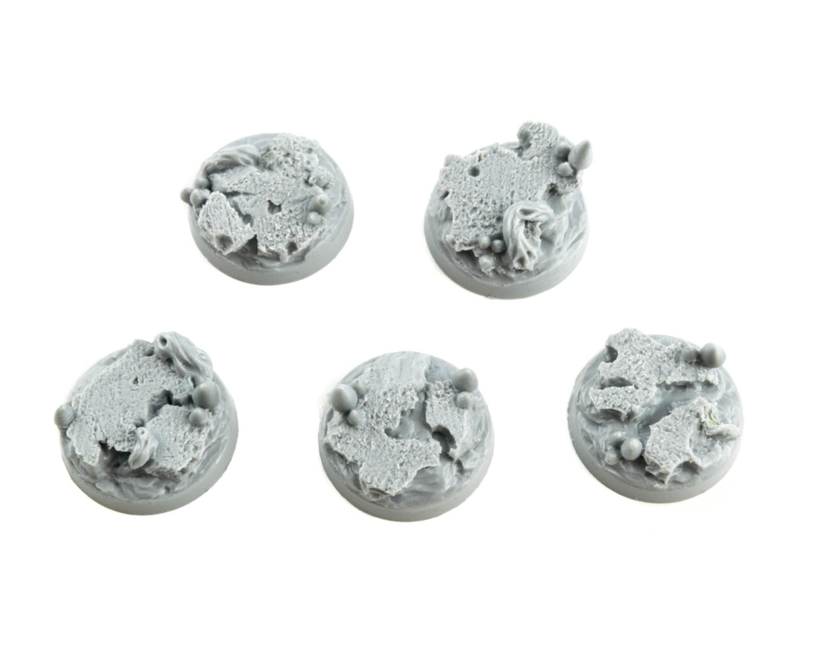 War World Gaming 25mm Woodland Toadstool Goblin Bases Pack of 5 ...